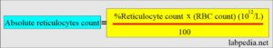 Reticulocyte count (retic count) and interpretations